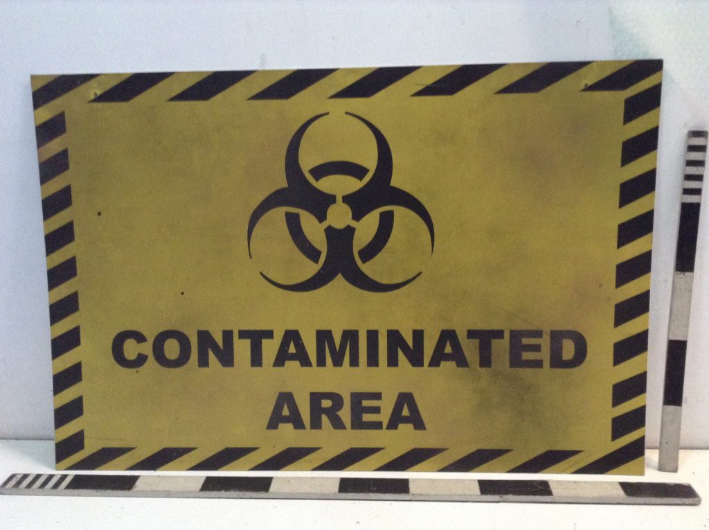 “Contaminated Area” Sign – PropCo