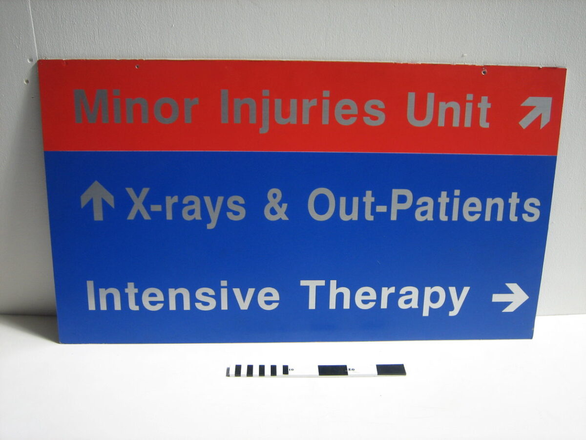 Hospital Sign – “Minor Injuries Unit” – PropCo