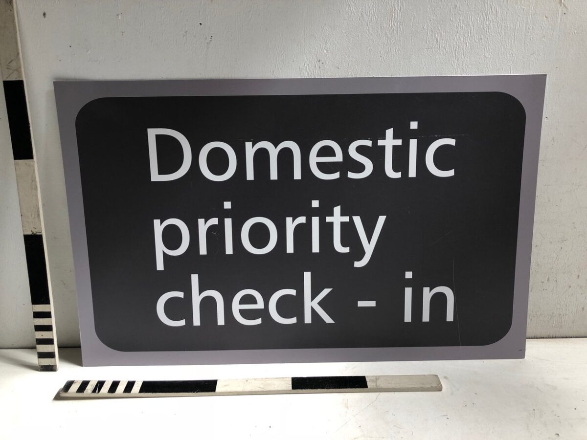Airport Check In Sign – PropCo